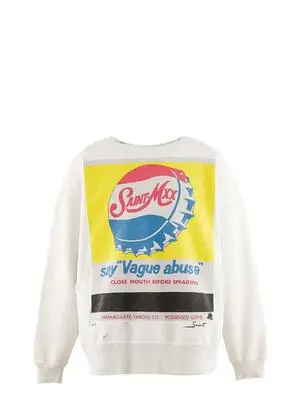 SAINT MXXXXXX Graphic Print Crewneck Sweatshirt - White
