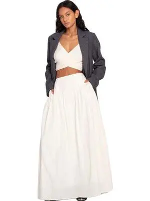 BELLE & BLOOM Always On My Mind Maxi Skirt - Cream