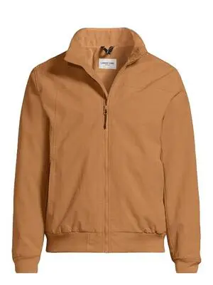 LANDS' END Classic Squall Waterproof Insulated Bomber Jacket Canyon Camel