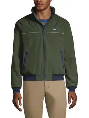LANDS' END Classic Squall Waterproof Insulated Bomber Jacket Evergreen Forest
