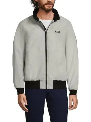 LANDS' END Classic Squall Waterproof Insulated Bomber Jacket - Soft Putty