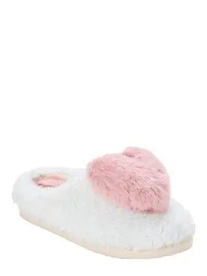 DEARFOAMS Rosie Furry Icon Clog Slipper - Muslin