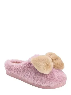DEARFOAMS Rosie Furry Icon Clog Slipper - Pale Mauve