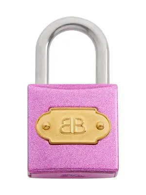 Balenciaga Bb Padlock Charm - Purple