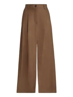 Brunello Cucinelli Linen Maxi Skirt - Brown