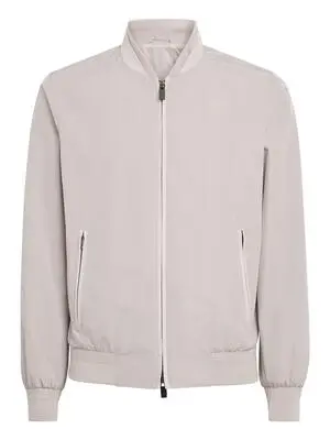 Pal Zileri Zip-up Bomber Jacket - Beige
