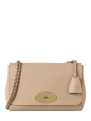 Mulberry Medium Leather Lily Shoulder Bag - Beige