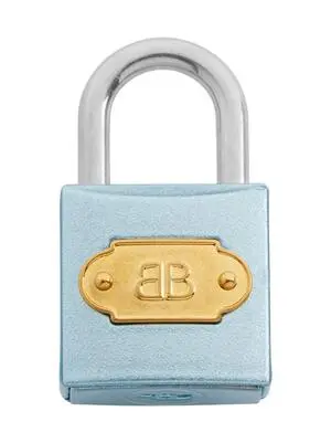 Balenciaga Bb Padlock Charm - Purple