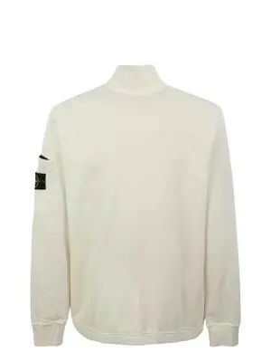 Stone Island Zip-Up Fleece Sweater Neutrals