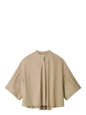 Staud Enzo Pleated Top - Neutrals