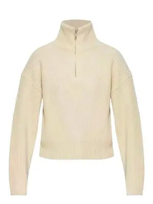 A.p.c. Funnel-neck Zip Sweater - White