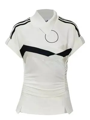 Adidas Three-stripe-sleeve T-shirt - White