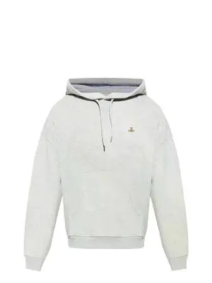 VIVIENNE WESTWOOD Logo-detail Hoodie - Grey