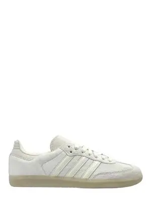 Adidas Stripe Detail Leather Sneakers - Neutrals