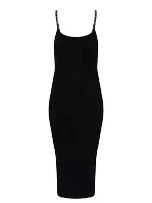 Michael Kors Chain-strap Midi Dress - Black