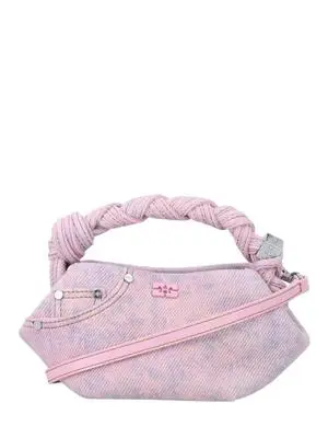 GANNI Braided Top Handle Tote Bag - Pink
