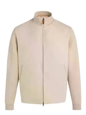 TOD'S Zip-up Bomber Jacket - Neutrals