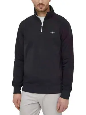 Gant Shield Half-zip Sweatshirt - Black