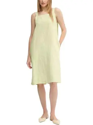 Dkny Sleeveless Midi Dress - Yellow