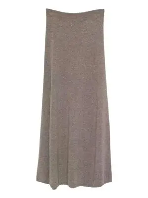 LISA YANG Torie A-line Midi Skirt - Neutrals