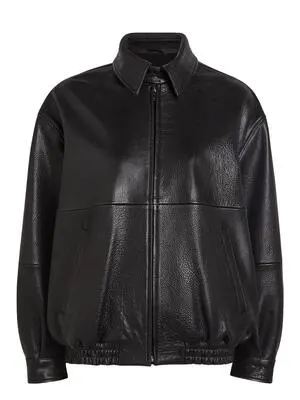 Nour Hammour Doran Leather Jacket - Black