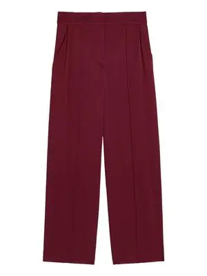 Simkhai Kyra Pintuck Wide-leg Satin Trousers - Red