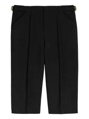Chloé Slim-leg Cropped Capri Trousers - Black