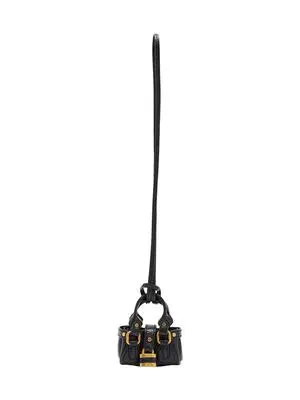 Chloé Paddington Leather Bag Charm - Black