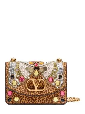 Valentino Garavani Vain Embroidered Shoulder Bag - Multicolour
