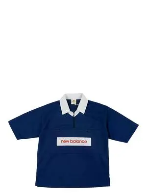 NEW BALANCE Logo Detail Polo Shirt - Blue