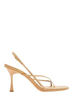 Studio Amelia 90mm Wishbone Strappy Sandals - Neutrals