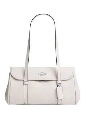 COACH® COACH® Bridget Flap Shoulder Bag Pebbled Leather/silver