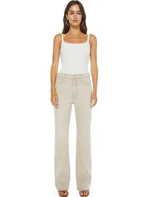 MOTHER The Dodger Sneak Straight Leg Jeans - Tan