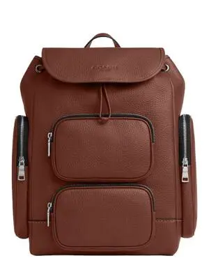 COACH® Finn Backpack - Silver/vintage Brown