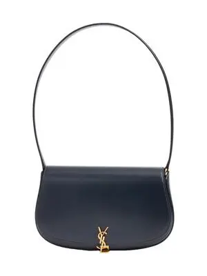 Saint Laurent Mini Voltaire Leather Shoulder Bag - Deep Blue
