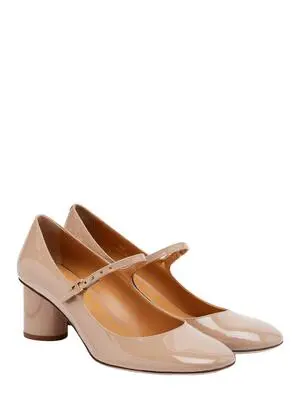 TOD'S Patent Leather Mary Jane Pumps - Pink