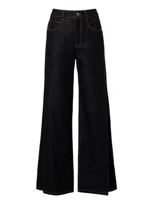 Brunello Cucinelli Wide-leg Jeans - Black