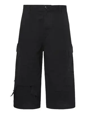 Balenciaga Cotton Cargo Shorts - Black