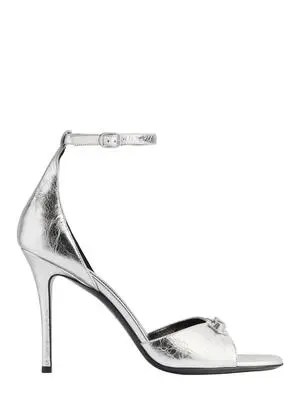 Balenciaga City Uptown 100mm Sandal - Silver