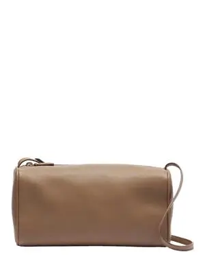 THE ROW 90s Leather Shoulder Bag - Brown