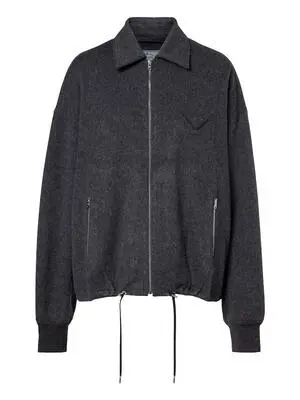 Prada Wool And Cashmere Blouson Jacket - Grey