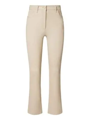 JOSEPH Leather Bootcut Pants - White