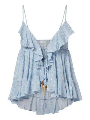 Zimmermann Daylight Ruffled Top - Blue