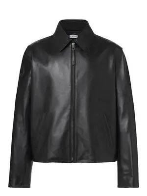Loewe Leather Jacket - Black