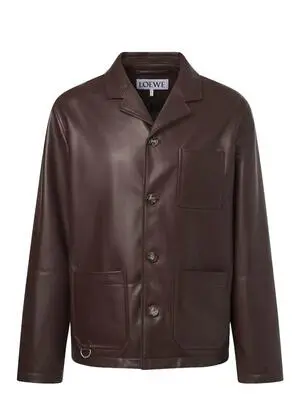 Loewe Leather Jacket - Brown