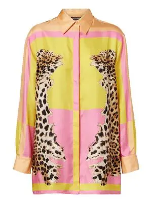 ROBERTO CAVALLI Printed Silk Shirt