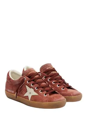 GOLDEN GOOSE Super-star Suede Sneakers - Red