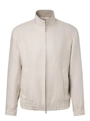 LARDINI Linen Jacket - White