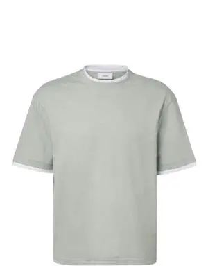 LARDINI Cotton T-shirt - Green