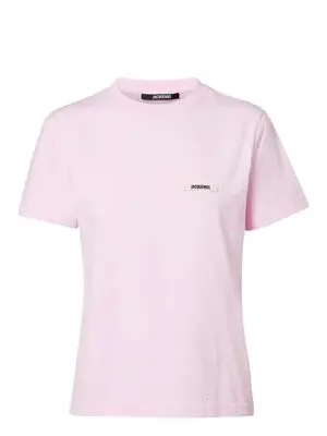 Jacquemus Gros Grain Cotton Jersey T-shirt - Pink